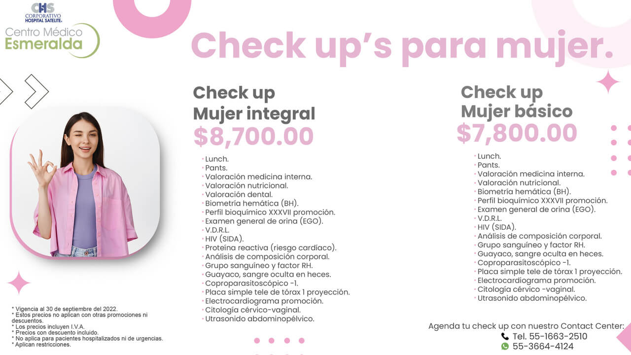 Paquetes y promociones - Centro Médico Esmeralda - CHS